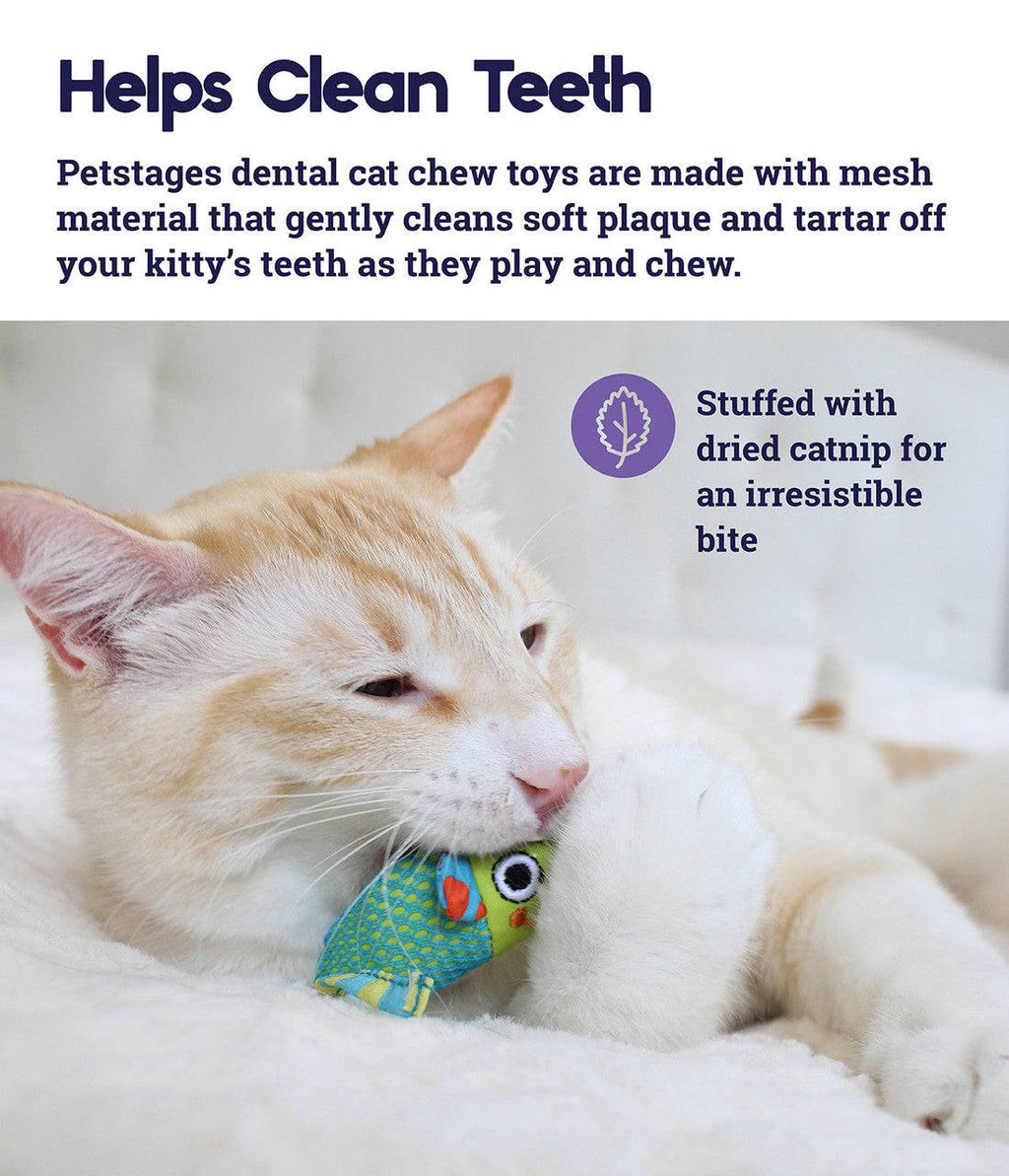 Petstages Catnip Dental Health Chew Mice - 2 Pack