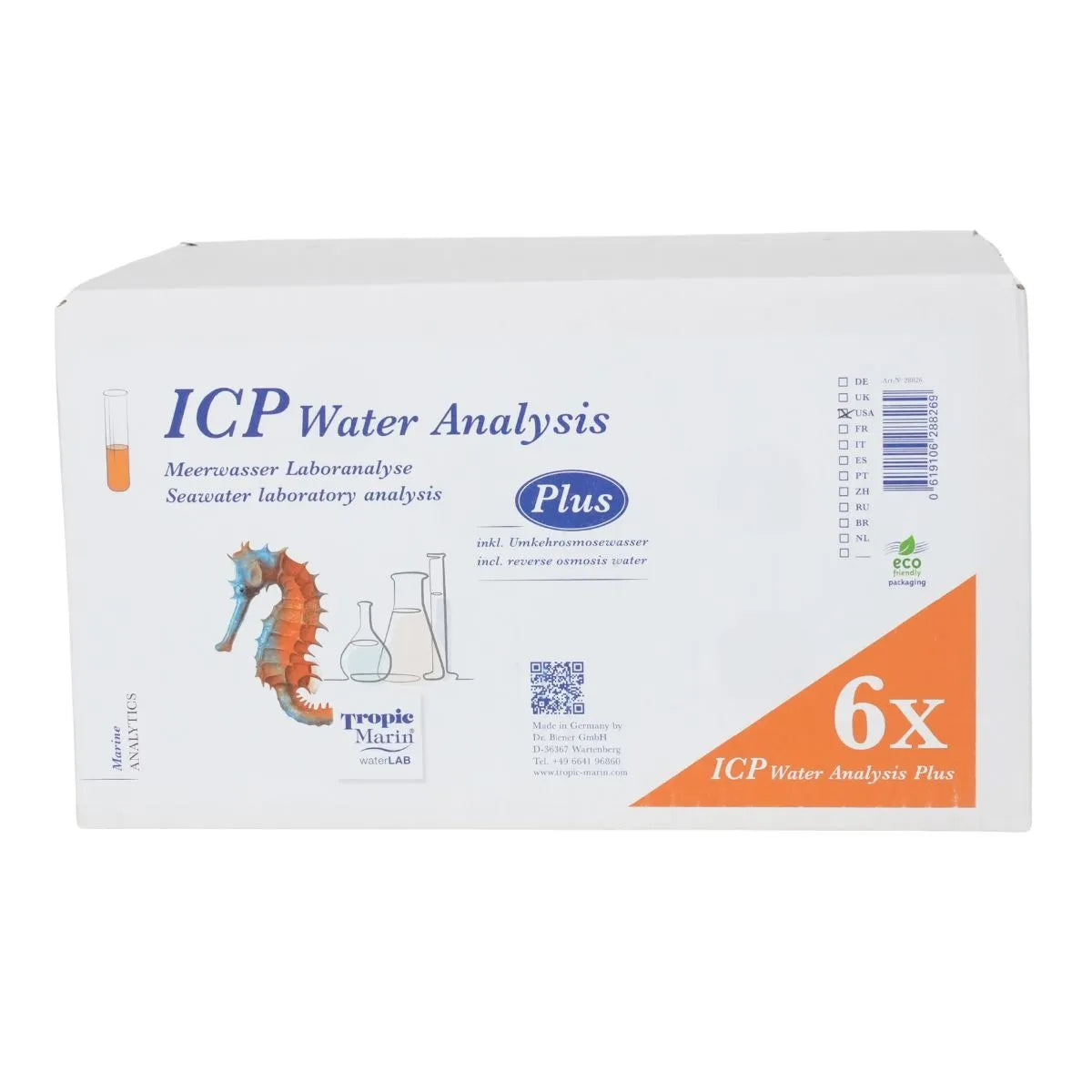 Tropic Marin Tropic Marin ICP Water Analysis Plus - 6 Pack – Aquarium Depot